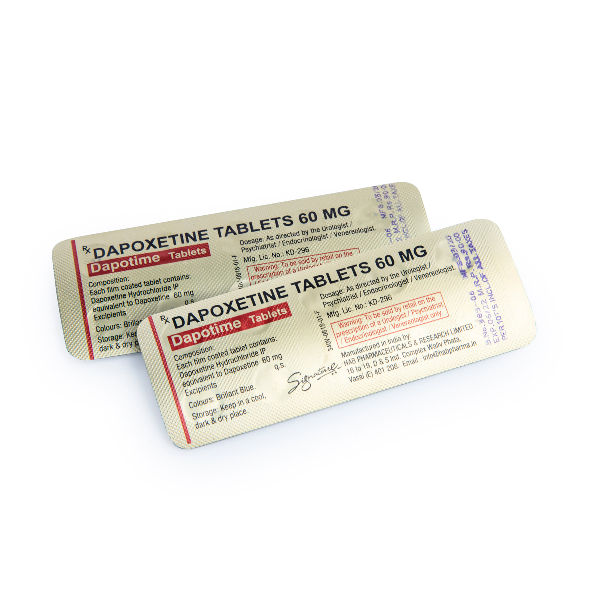 Dapoxetine 60 mg Disponibile - Erezioneinpillole.to