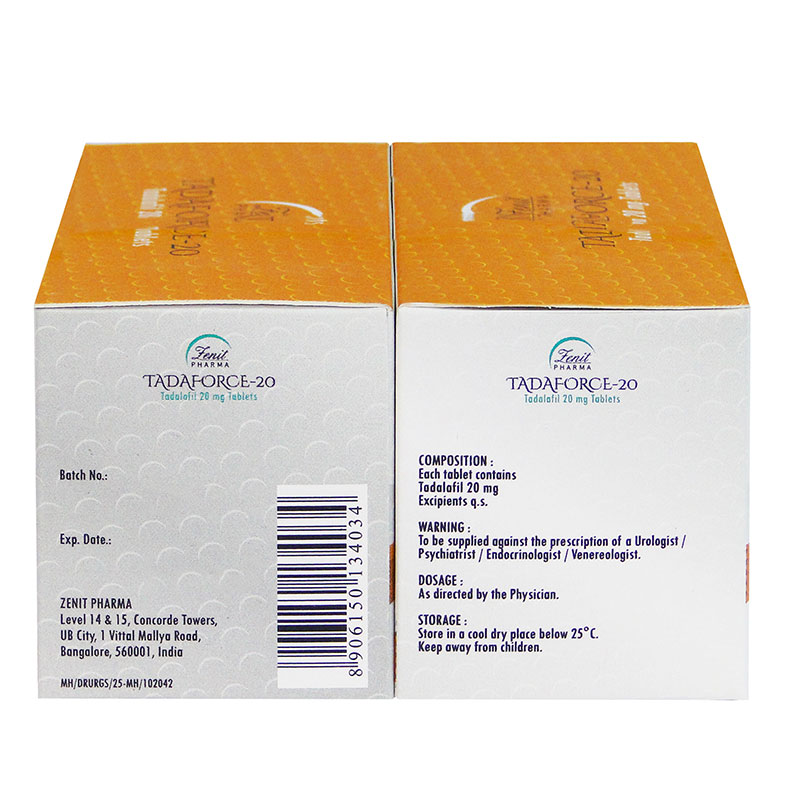 Tadaforce 20 mg - Erezioneinpillole.to